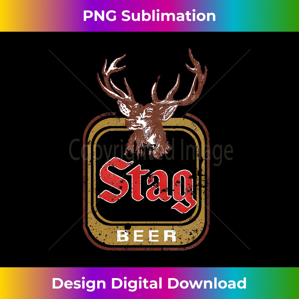 Vintage Stag Beer, distressed - Urban Sublimation PNG Design - Inspire ...