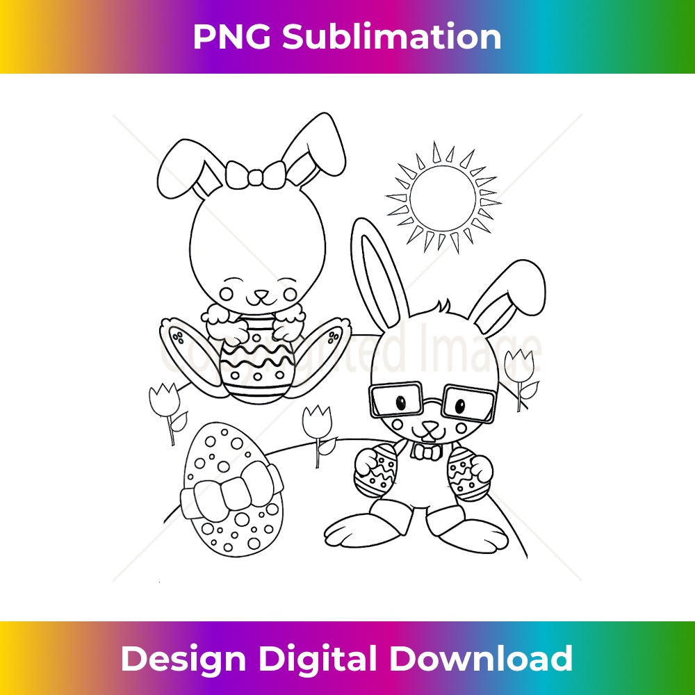 Easter bunny color your own craft for kids coloring - Eco-Fr - Inspire ...