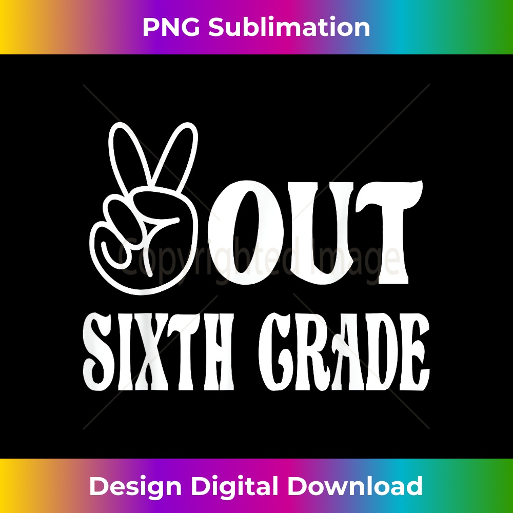 Peace Out 6th Grade Sixth Grade Graduation Girls Boys - Delu | Inspire ...