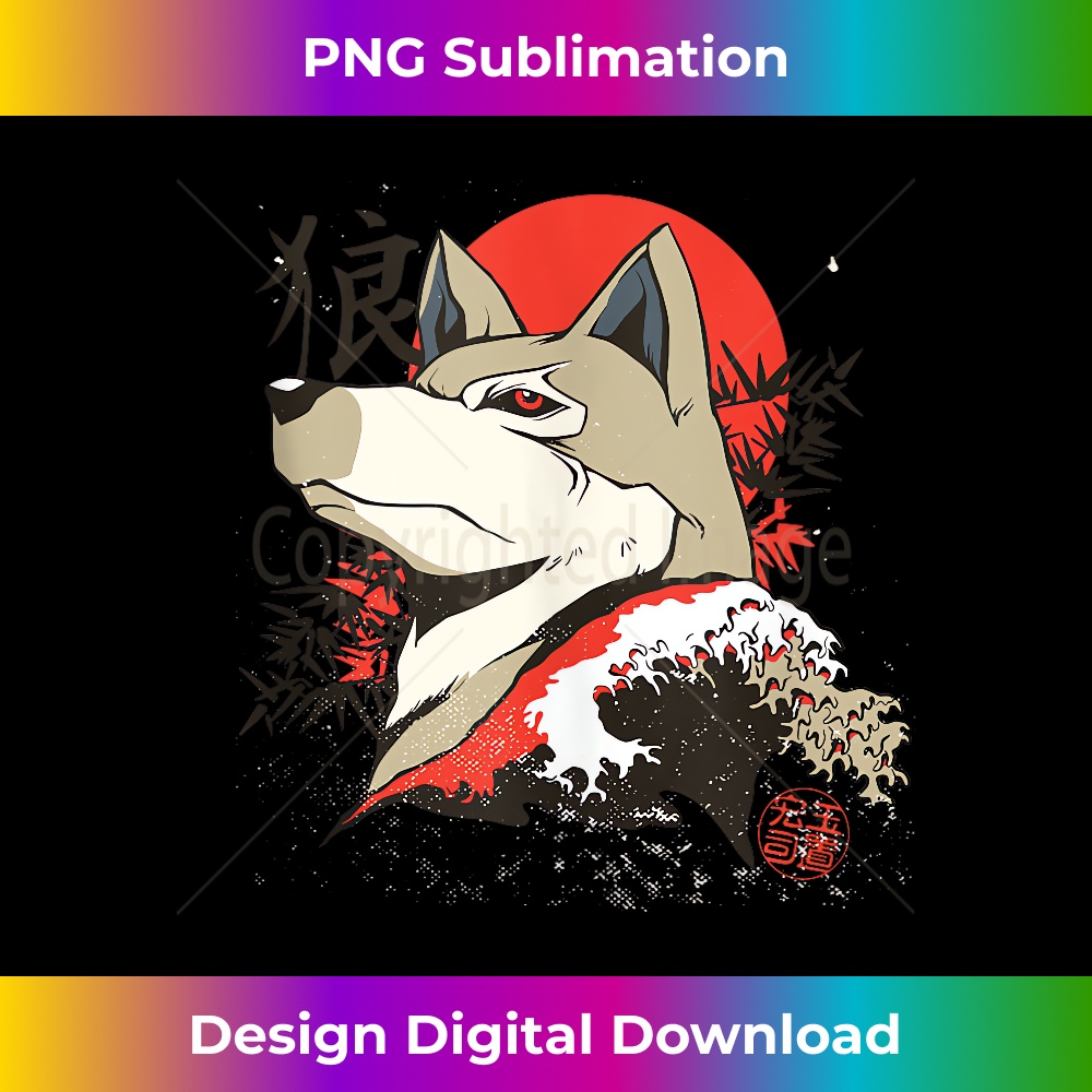 Grey Wolf I Retro Japanese Vintage Anime Style Wolf Lover Ta | Inspire ...