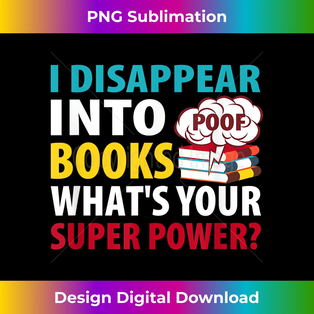 Reading I Disappear Into Books s s - Sophisticated PNG Subli | Inspire ...