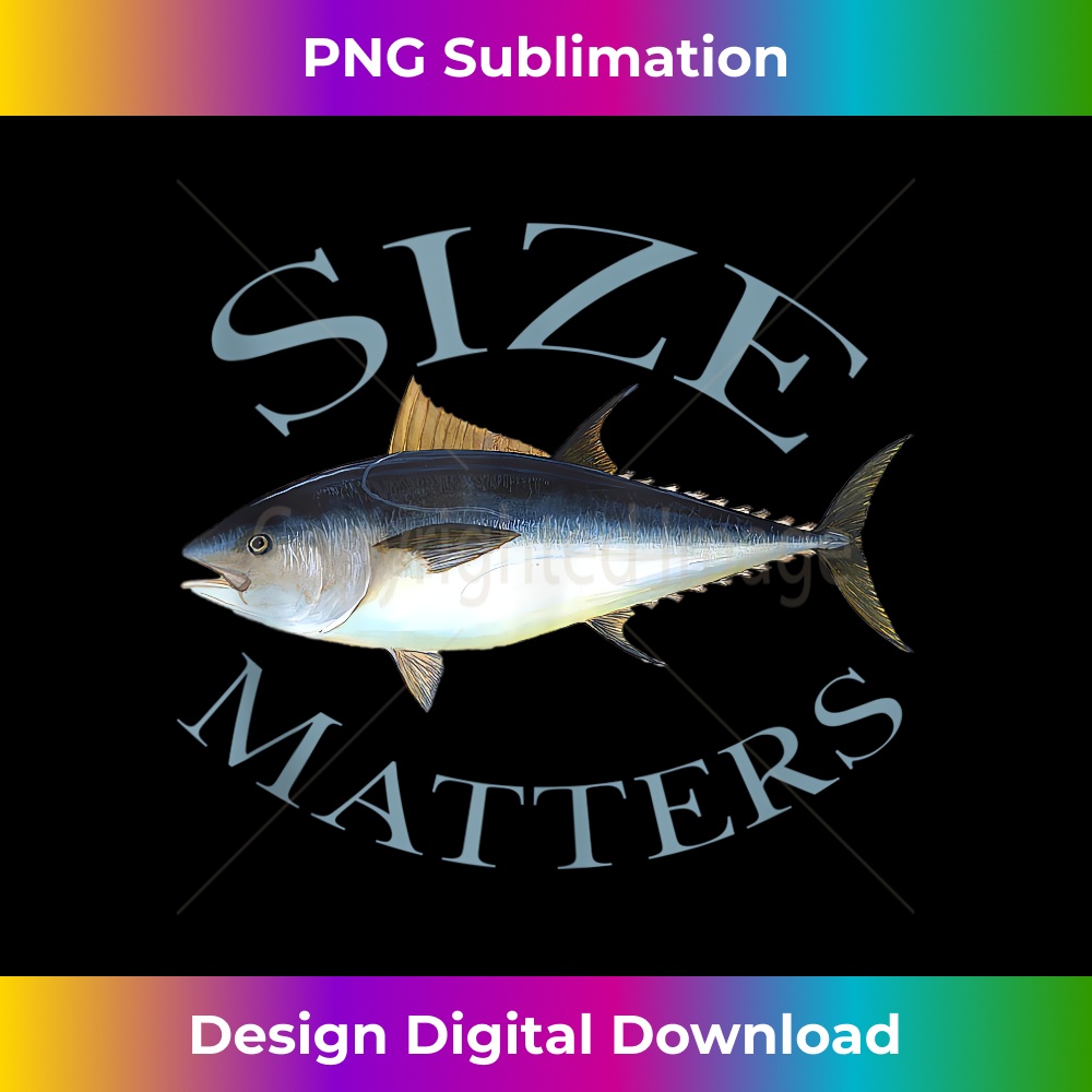 Size Matters Bluefin Tuna Fish Angler Gear Funny Fishing Pun | Inspire ...