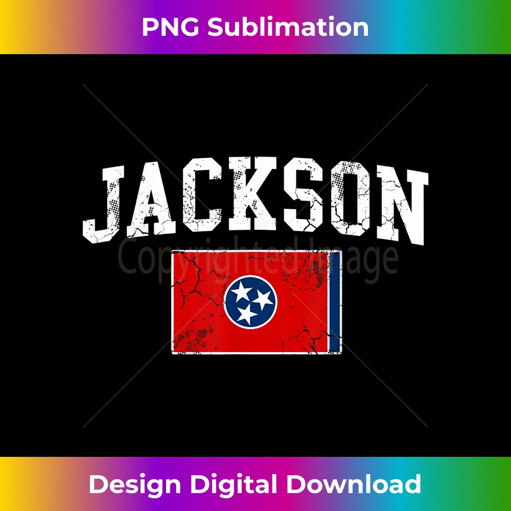 Jackson Tennessee Flag Vintage Distressed - High-Resolution | Inspire ...