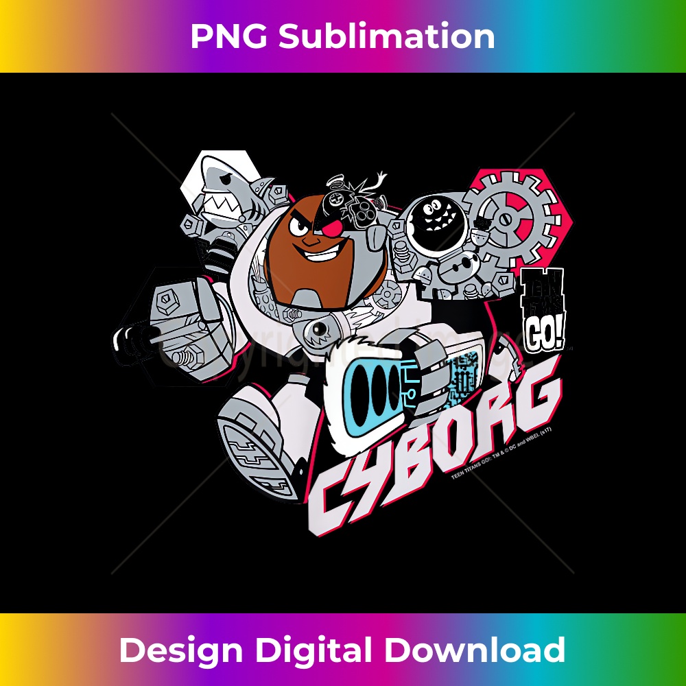 Teen Titans Go! Cyborg - Exclusive PNG Sublimation Download | Inspire ...