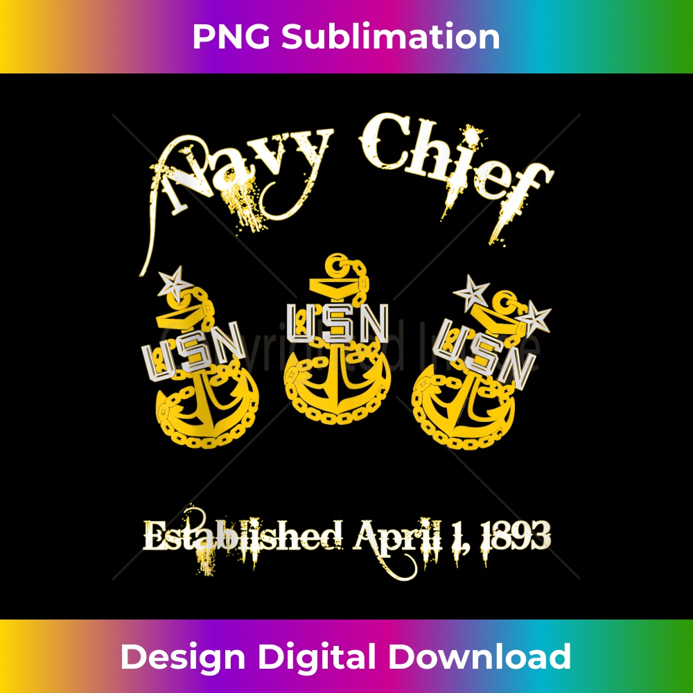 Navy Chief Tri-Anchor 1893 Tank Top 1 - Special Edition Subl | Inspire ...