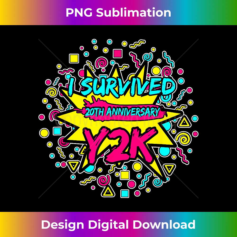 I Survived Y2K 20th Anniversary New Years Shirt Funny Gift - | Inspire ...