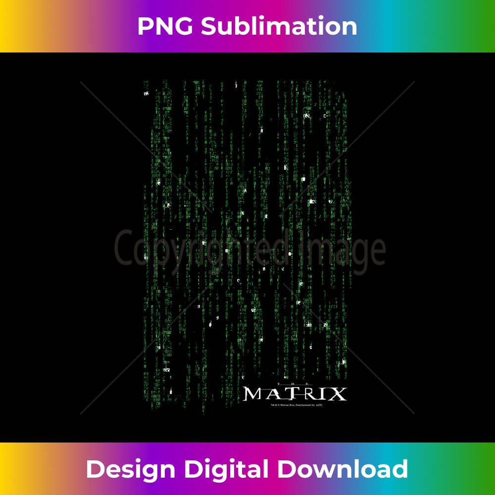 The Matrix Classic Coding Drop Poster Long Sleeve 2 - Instan | Inspire Uplift