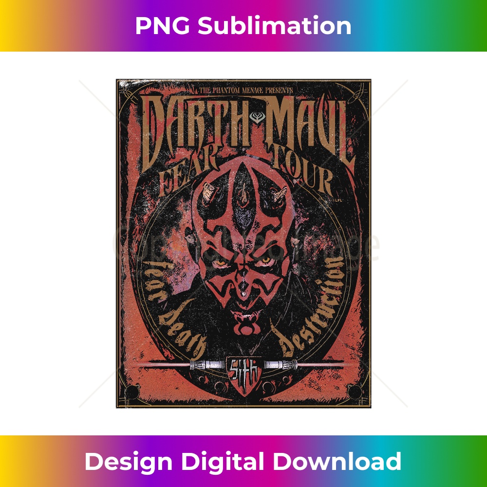 Star Wars Darth Maul Fear Tour Band Long Sleeve 2 - Unique S | Inspire ...