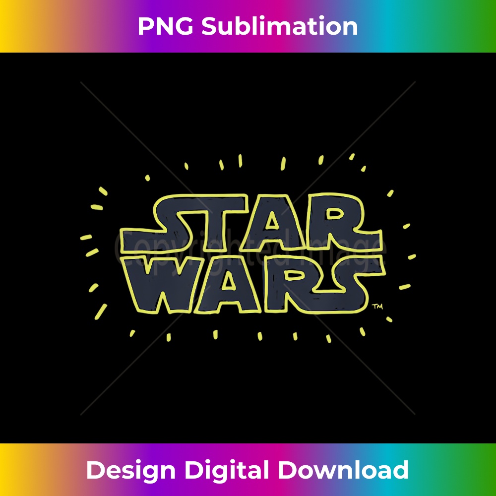 Amazon Essentials Star Wars Bright Yellow Doodle Logo - Excl | Inspire ...