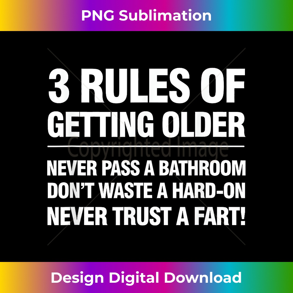 Retired Grumpy Old Man - Three Rules Of Getting Older Gift | Inspire Uplift