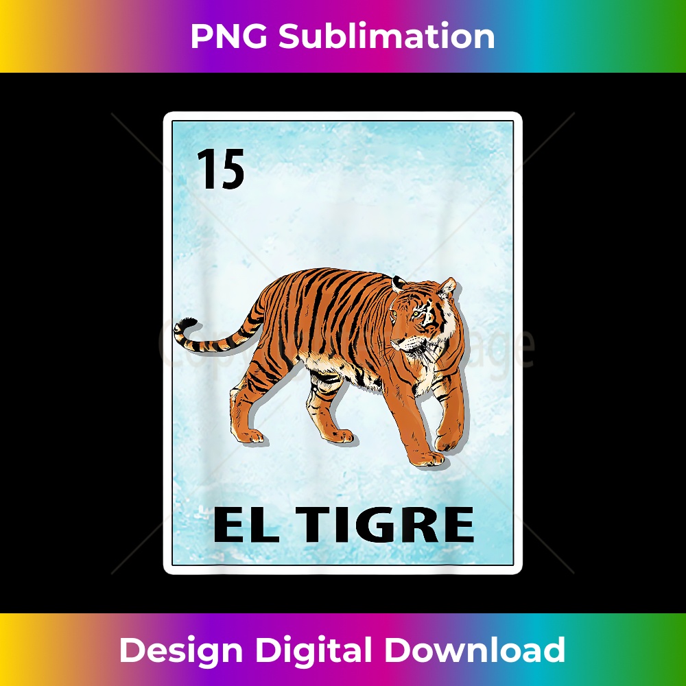 El Tigre Mexican Tiger Cards - PNG Transparent Digital Downl | Inspire ...