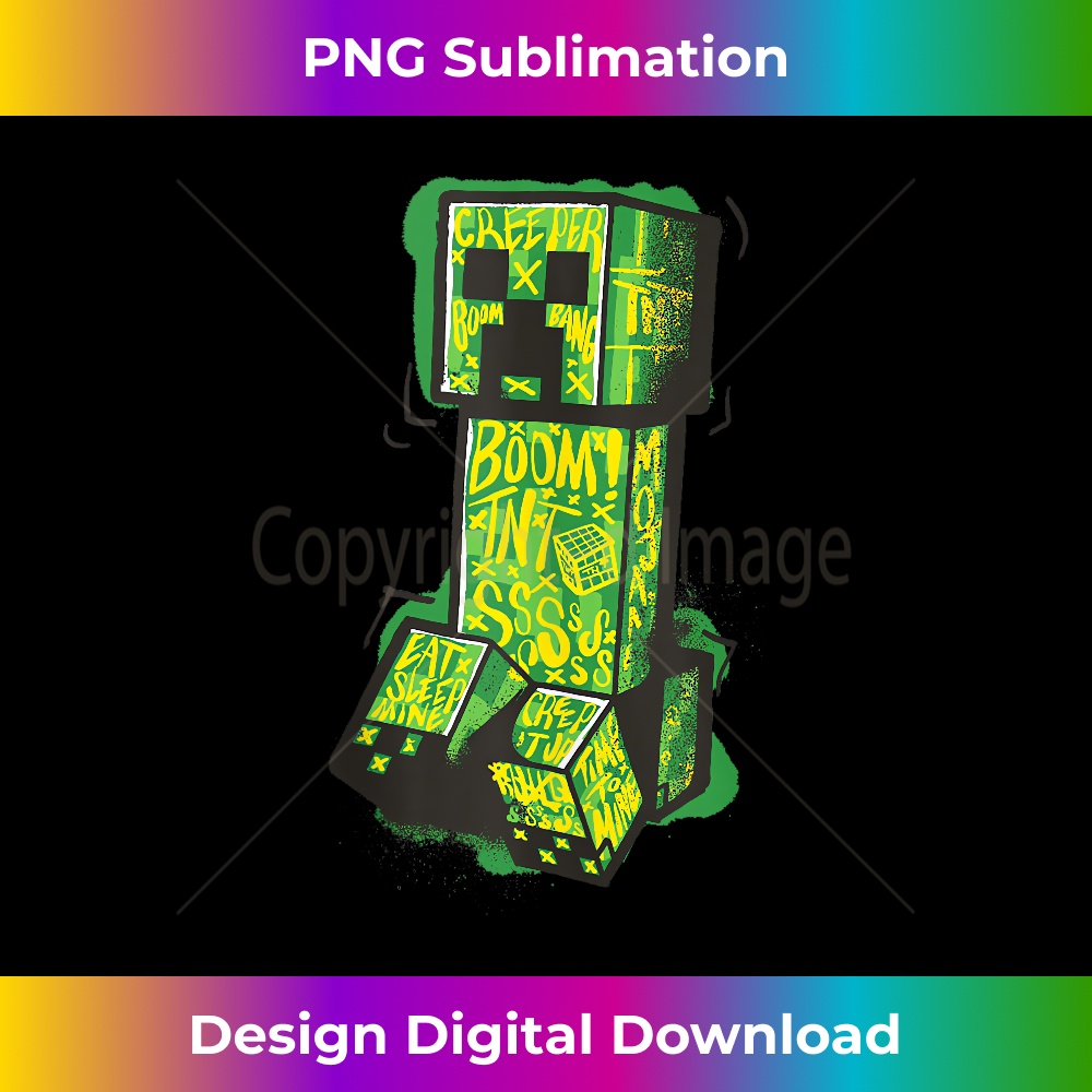 Minecraft Creeper Street Graffiti Fill - Exclusive Sublimati - Inspire ...