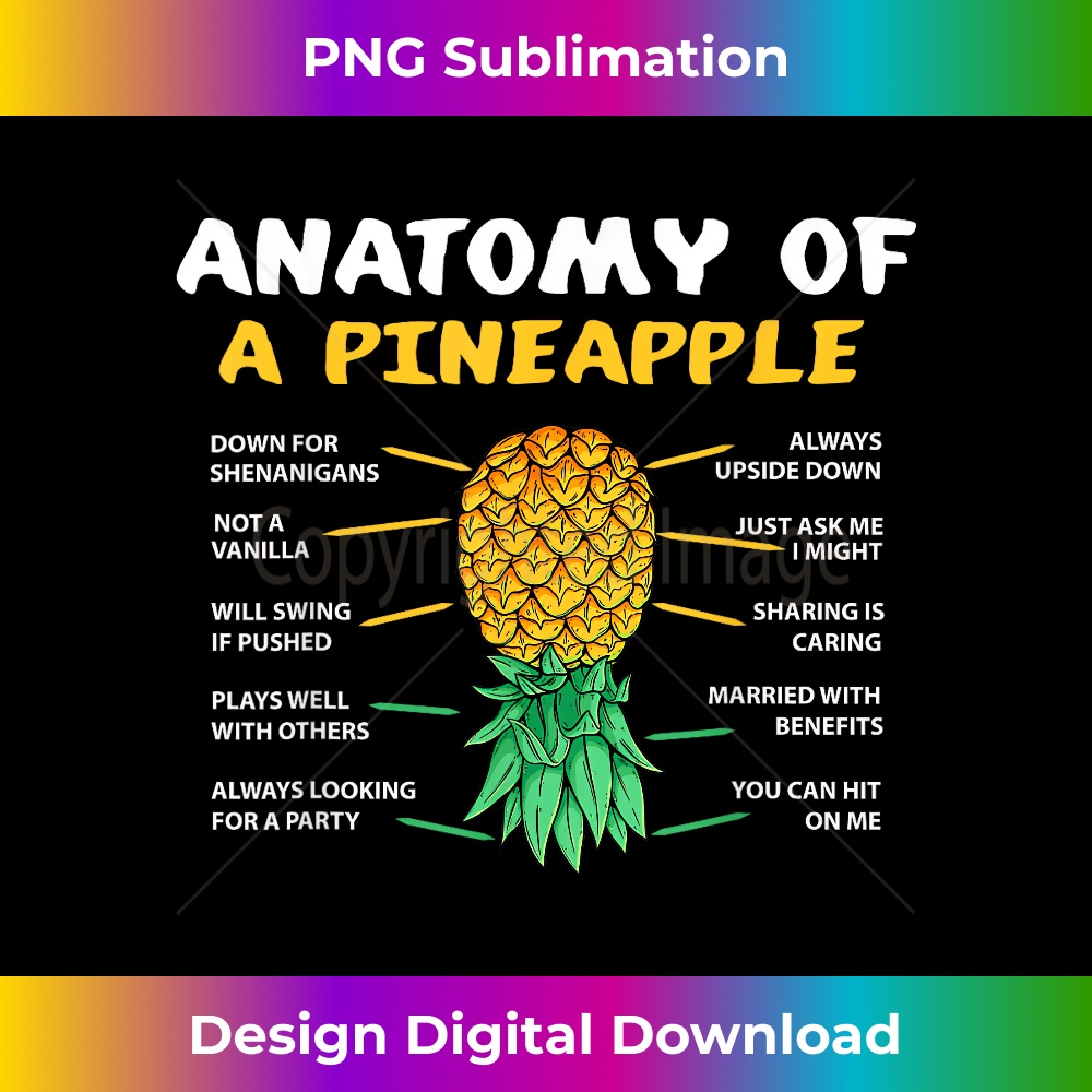Funny Anatomy Of A Pineapple Ananas Upside Down Pineapple - | Inspire ...
