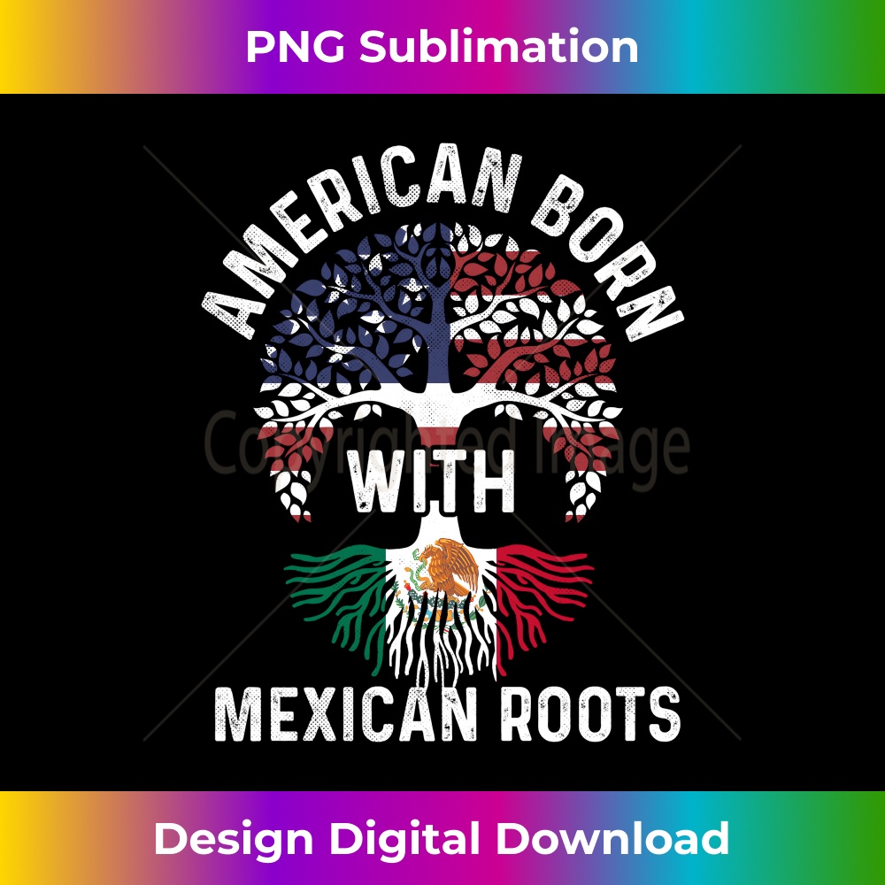American Born With Mexican Roots Mexican American Flag DNA L | Inspire ...