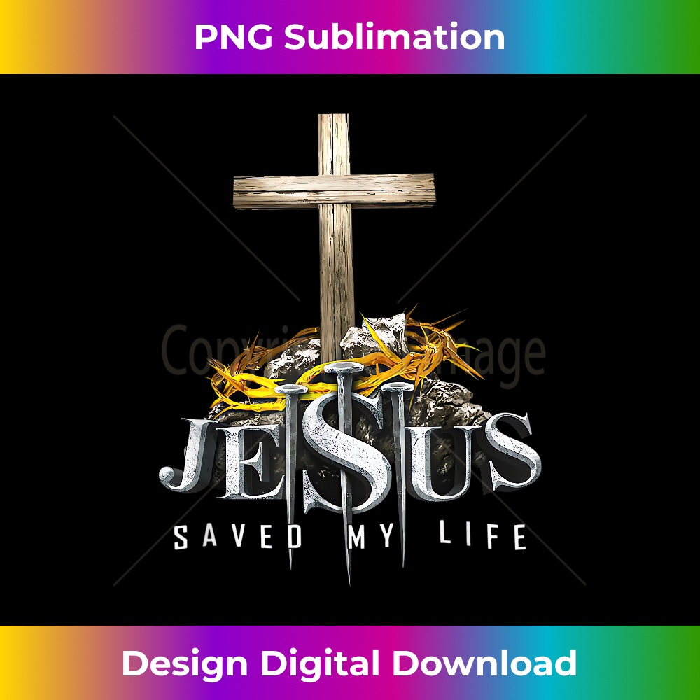 Jesus Saved My Life Crown of Thorns Nails over Cross - Styli | Inspire ...
