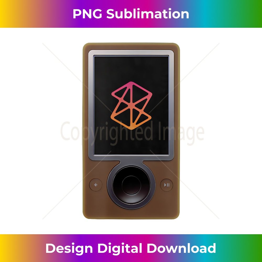 Zune Retro Tech MP3 Player 3 - Sublimation-Ready PNG File | Inspire Uplift