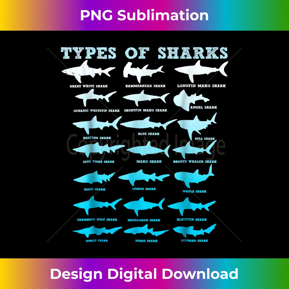 21 Shark Types Marine Biology ns Boys Girl - Sublimation-Rea | Inspire ...