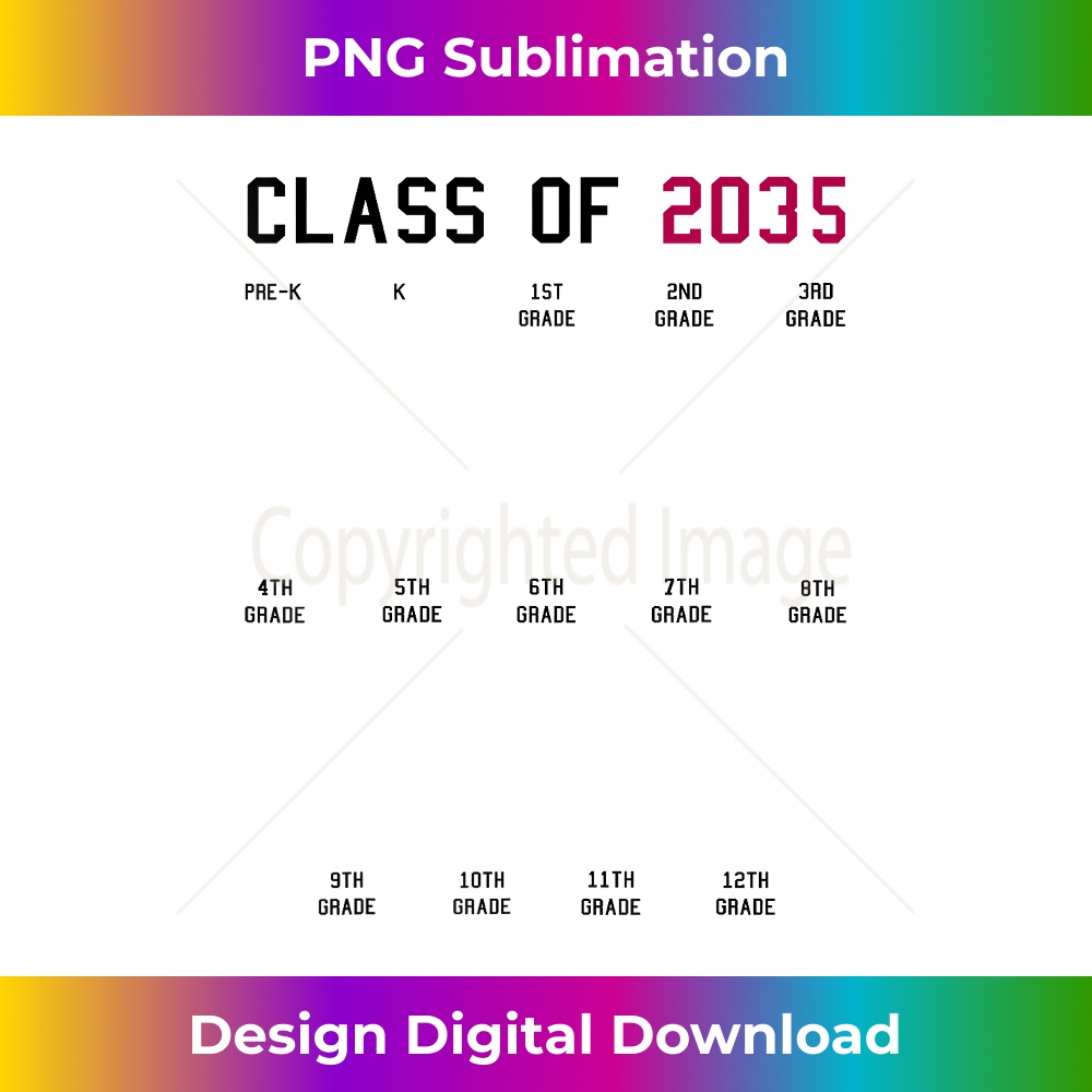 Class of 2035 Grow with Me 2035 Graduation Handprints - Crea | Inspire ...