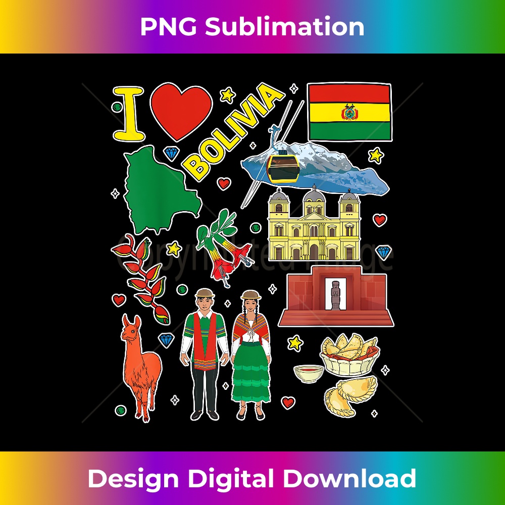 Bolivian hand drawn symbols, Bolivia map, cultural icons - P | Inspire ...