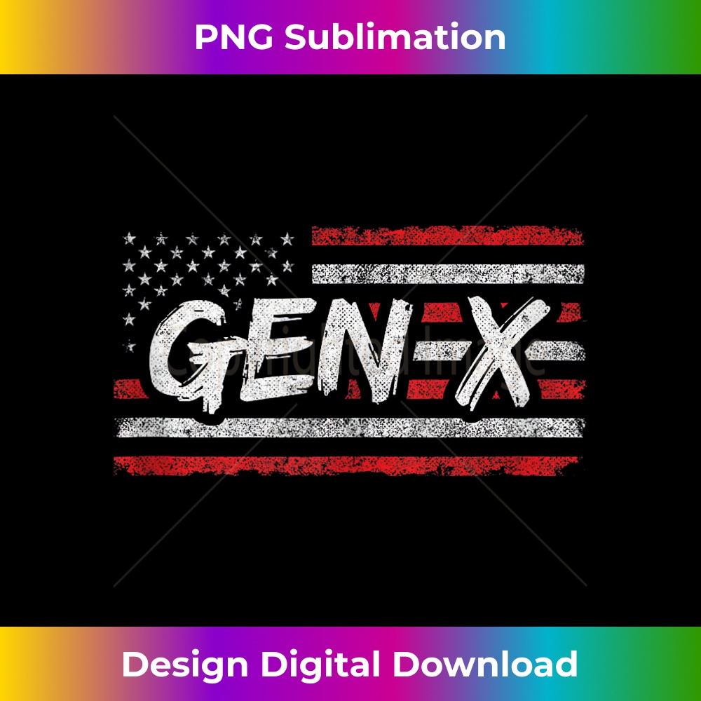 Gen X - Gen Xer - Generation X American Flag - Gen X | Inspire Uplift