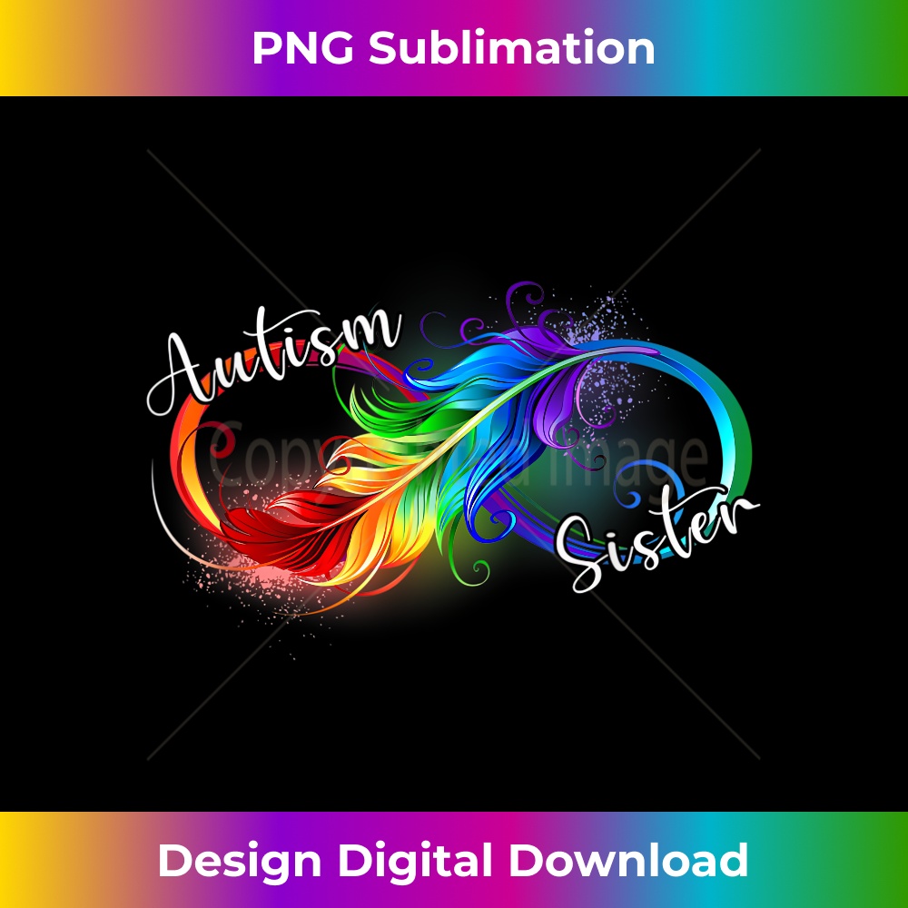 Autism Sister Autistic Rainbow Infinity Symbol Asd Awareness | Inspire ...