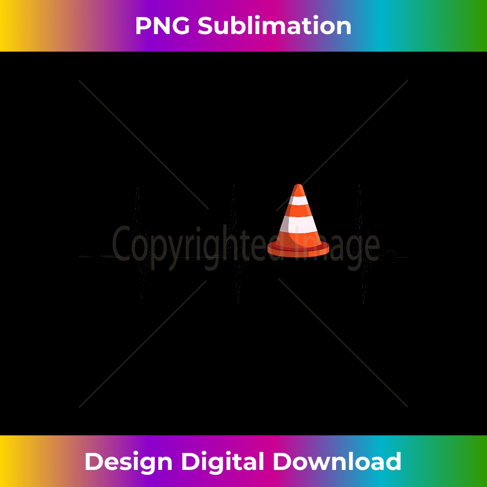 Traffic Cone Heartbeat EKG Pulse Construction Safety Cone 1 | Inspire ...