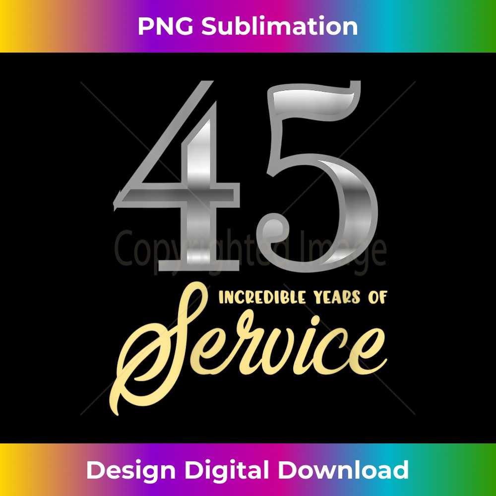 s 45 Years of Service 45th Employee Anniversary Appreciation | Inspire ...