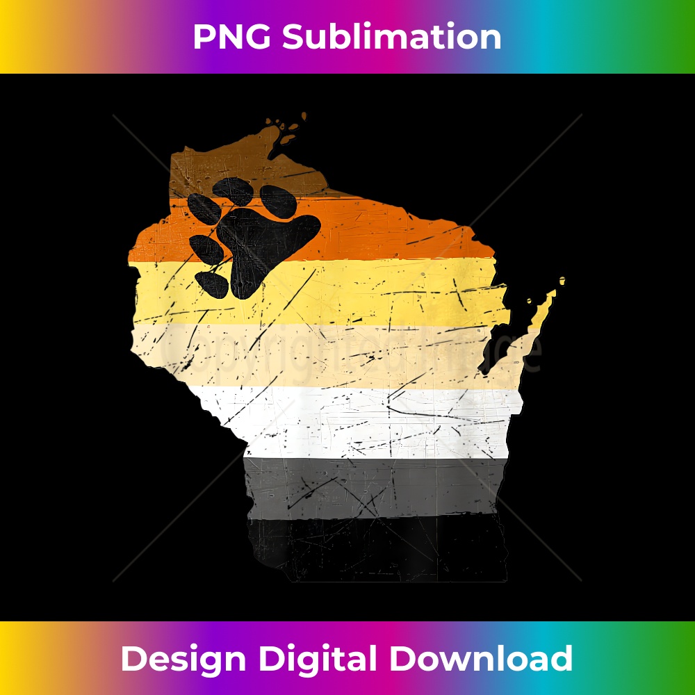 Wisconsin Gay Bear Pride Flag 3 - Exclusive PNG Sublimation | Inspire ...