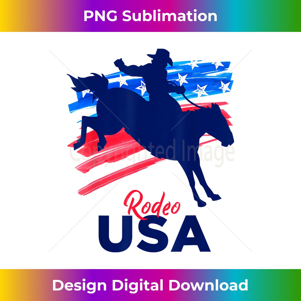 Rodeo Support the Team Rodeo Cowboy Rider Horse USA Flag - S | Inspire ...