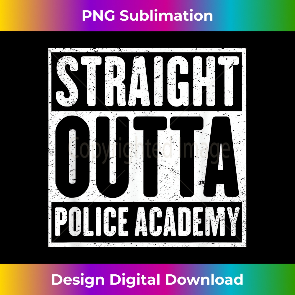 The Official STRAIGHT OUTTA POLICE ACADEMY Funny - Vibrant S - Inspire ...