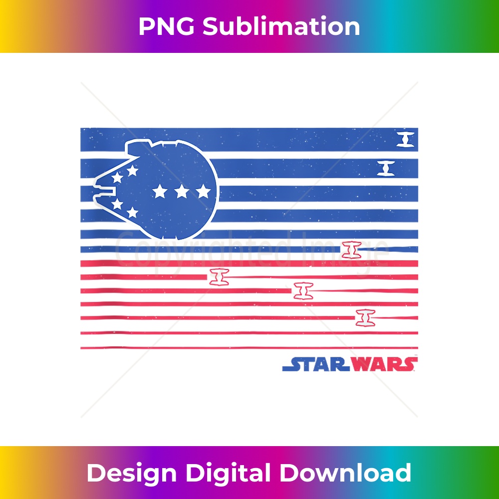 Star Wars Millennium Falcon Stars and Stripes American Flag | Inspire ...