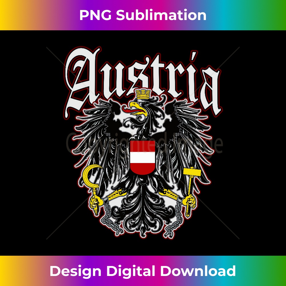 Austria coat of arms Austrian eagle Oesterreich fans Long Sl | Inspire ...