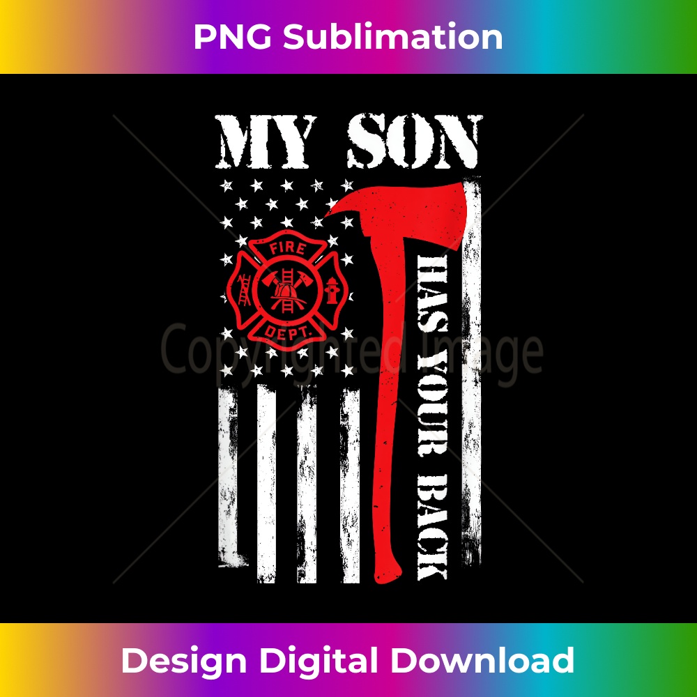 My Son Is A Firefighter Dad Fireman Father Son Firefighter - | Inspire ...