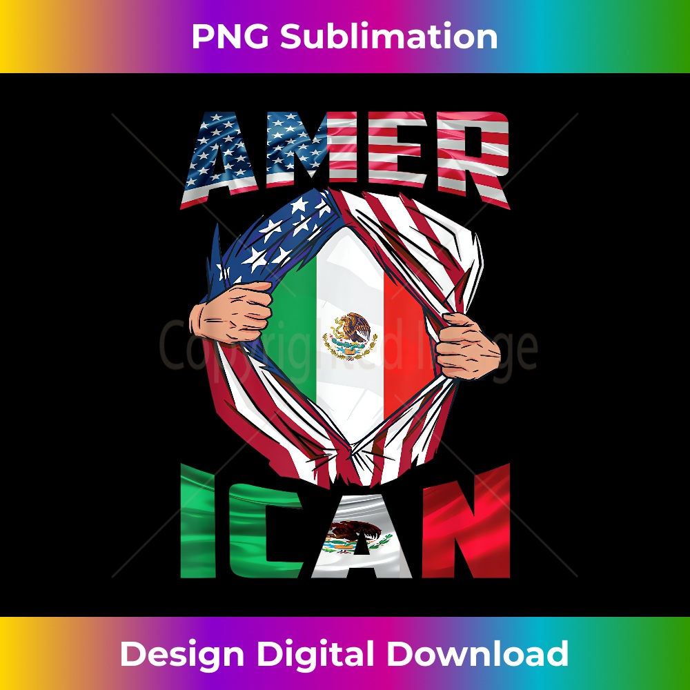 American Grown Mexican Roots Half Mexican Half American Flag | Inspire ...