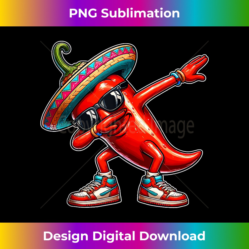 Dabbing Chili Pepper Cute Dancing Chili Cinco De Mayo Kids T | Inspire ...