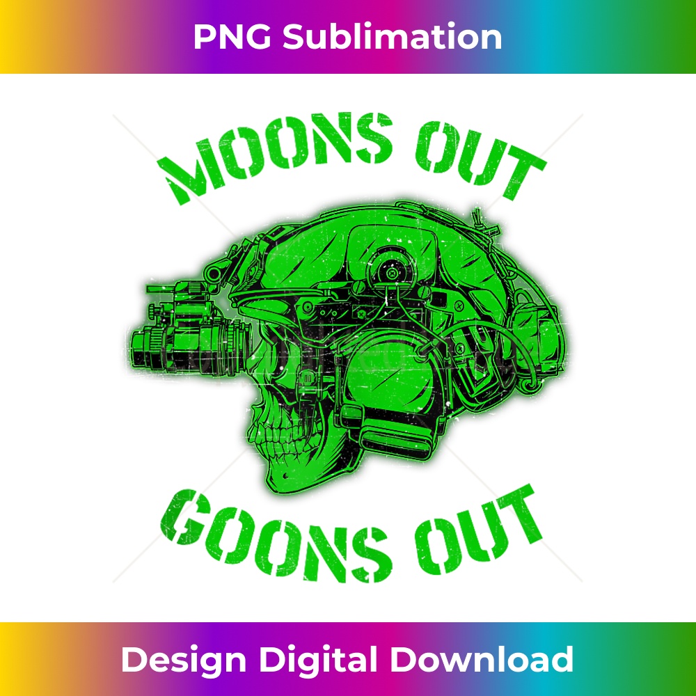 MOONS OUT GOONS OUT Skull Helmet NVGs Military Men's Tank To | Inspire ...