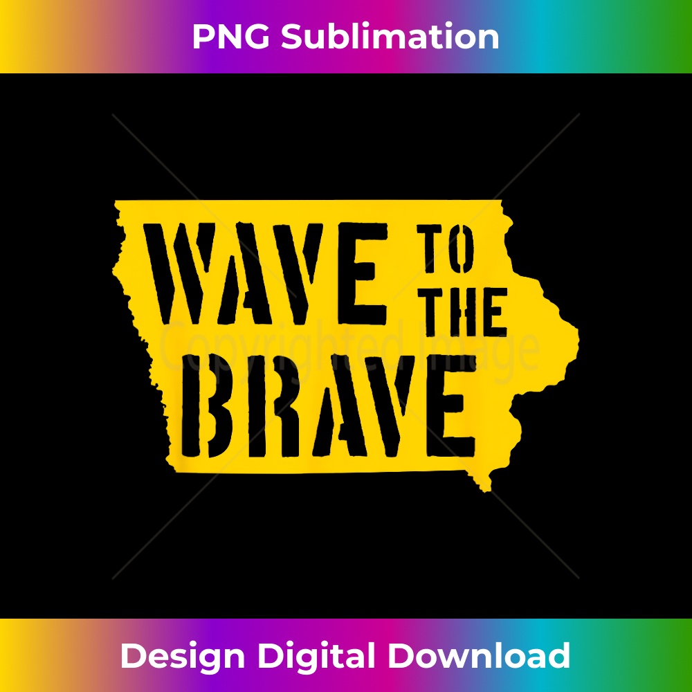 Iowa Wave to the Brave Stencil Letter Black Gold Beat Cancer | Inspire ...