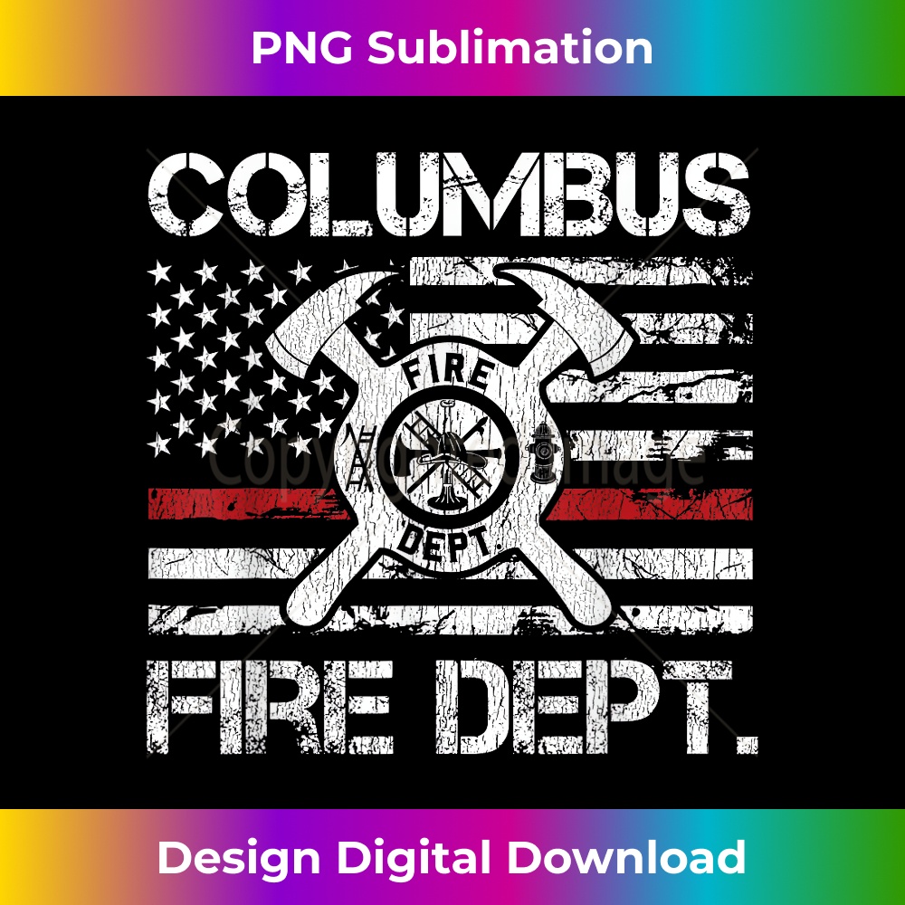 Columbus Ohio Fire Department Thin Red Line Logo - Creative | Inspire ...