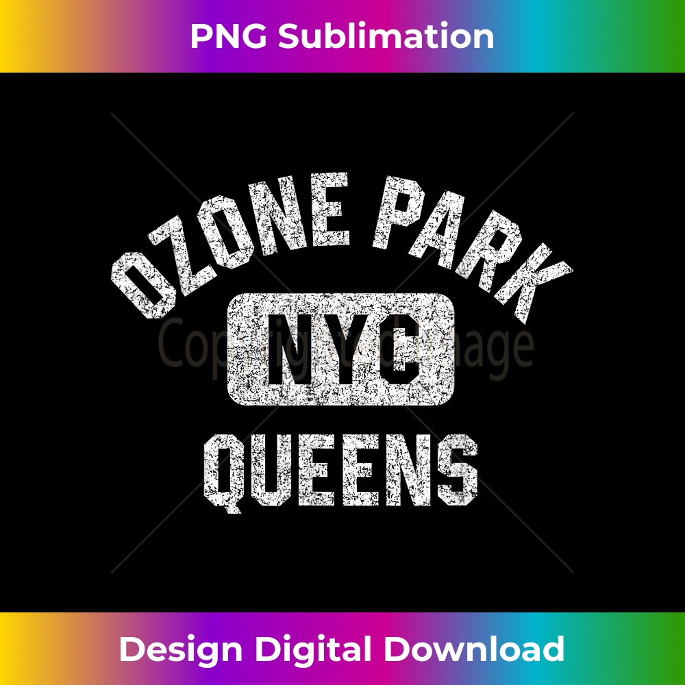 Ozone Park Queens NYC Gym Style Distressed White Print - Mod | Inspire ...