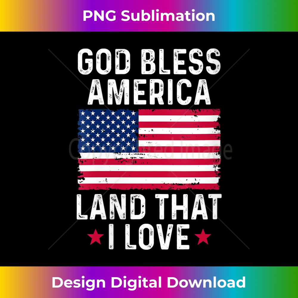Womens God Bless America Land That I Love Vintage Patriotic | Inspire ...