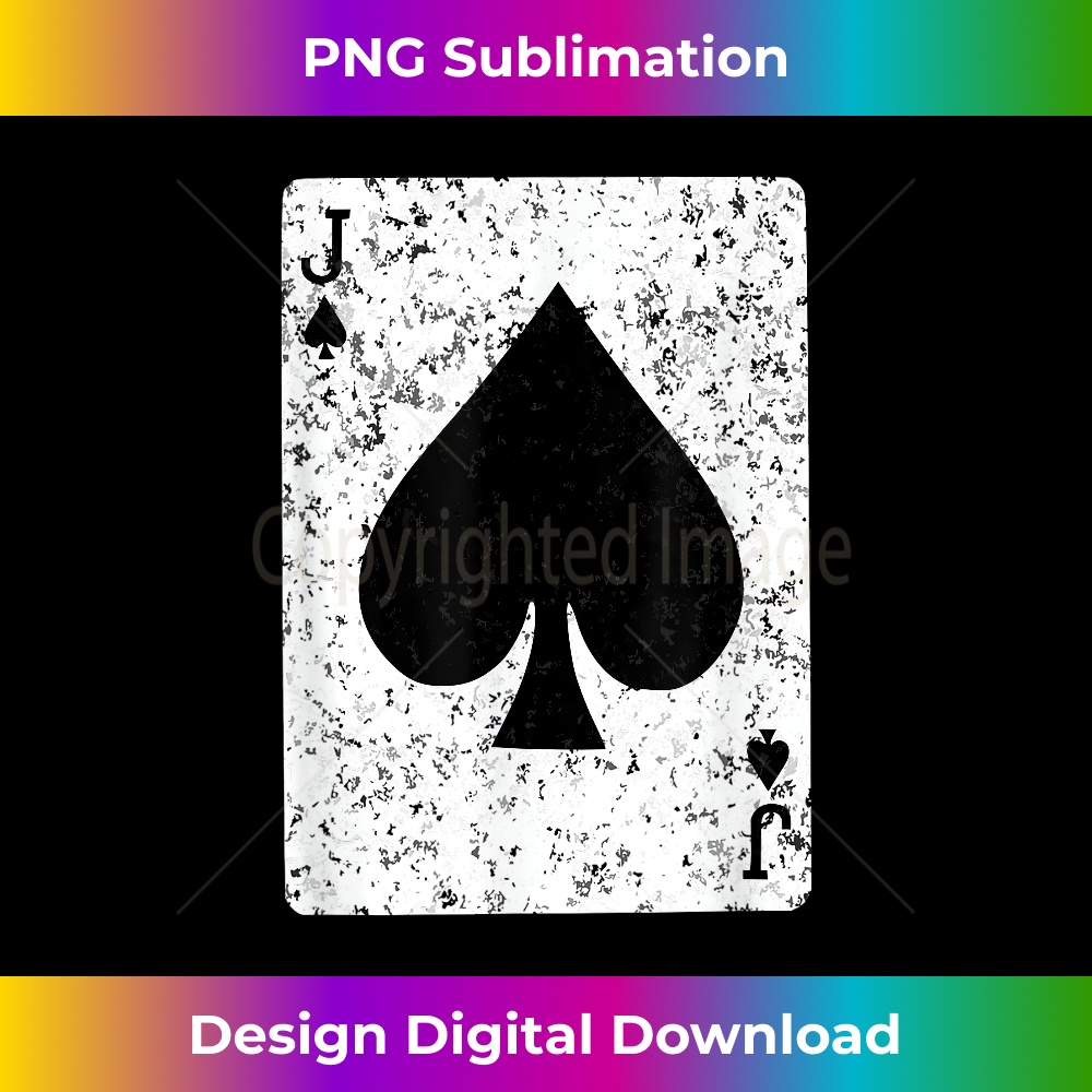 Jack of Spades Distressed Style - PNG Transparent Sublimatio | Inspire ...