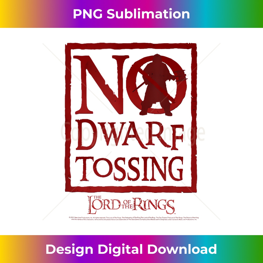 The Lord Of The Rings No Dwarf Tossing Sign Tank Top 2 - Vin | Inspire ...