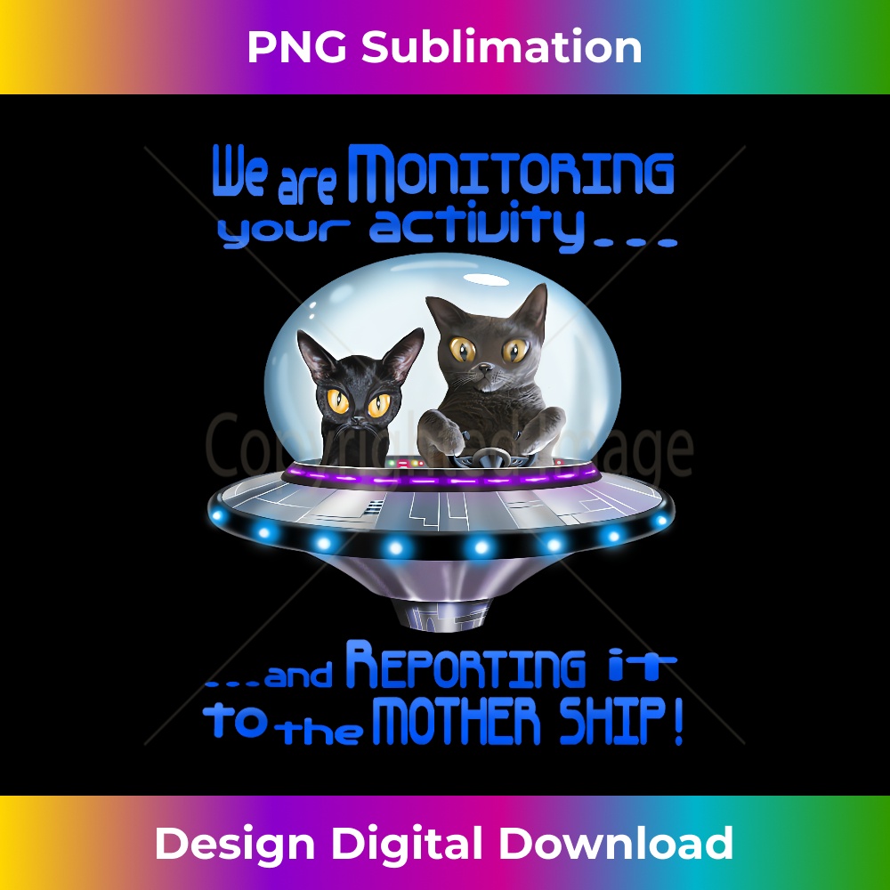 Funny flying saucer alien cats UFO - High-Quality PNG Sublim | Inspire ...