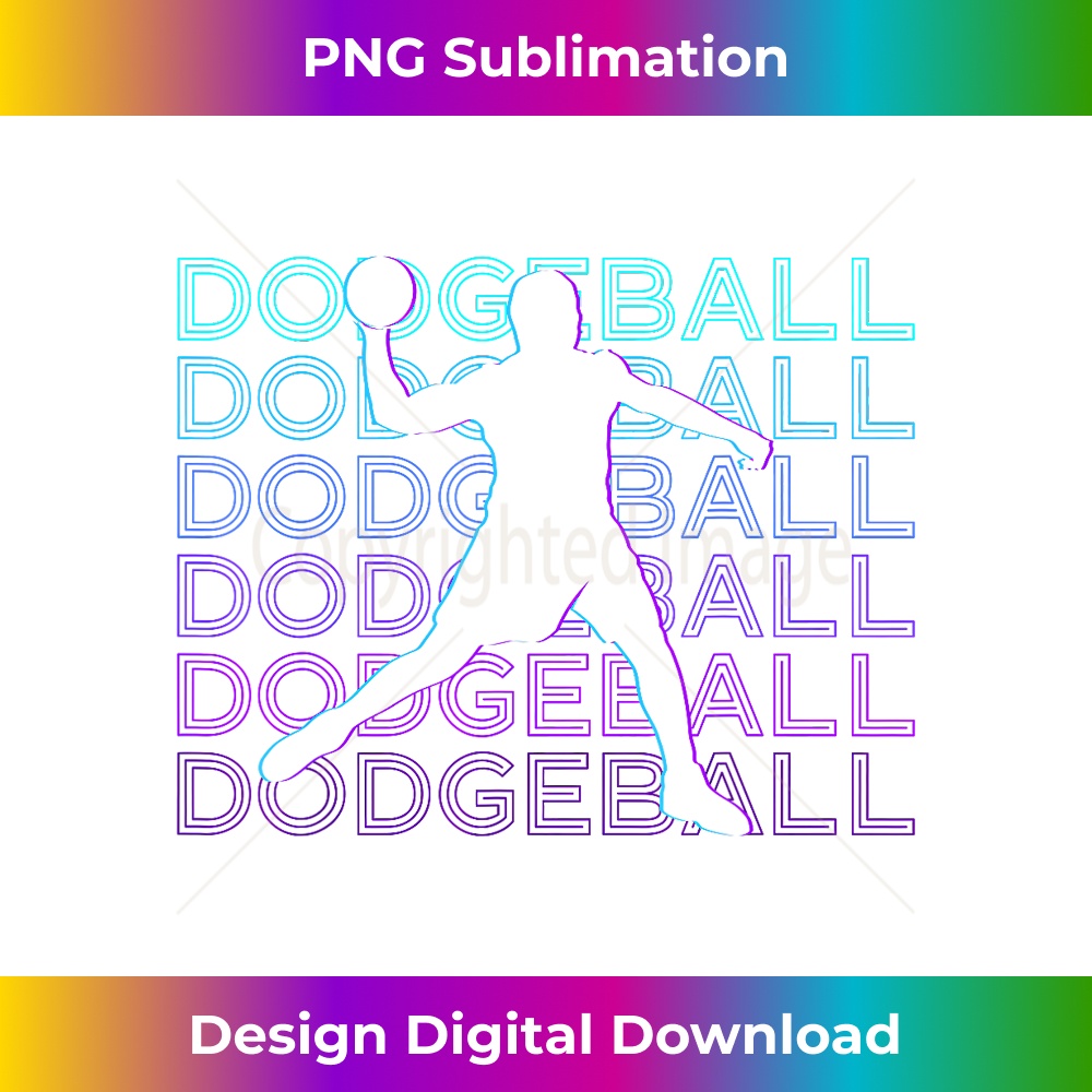 Dodgeball Retro - PNG Transparent Sublimation File - Inspire Uplift