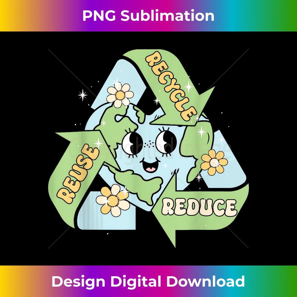 Groovy Recycling Logo Recycle Symbol Earth Day Awareness 1 - - Inspire ...