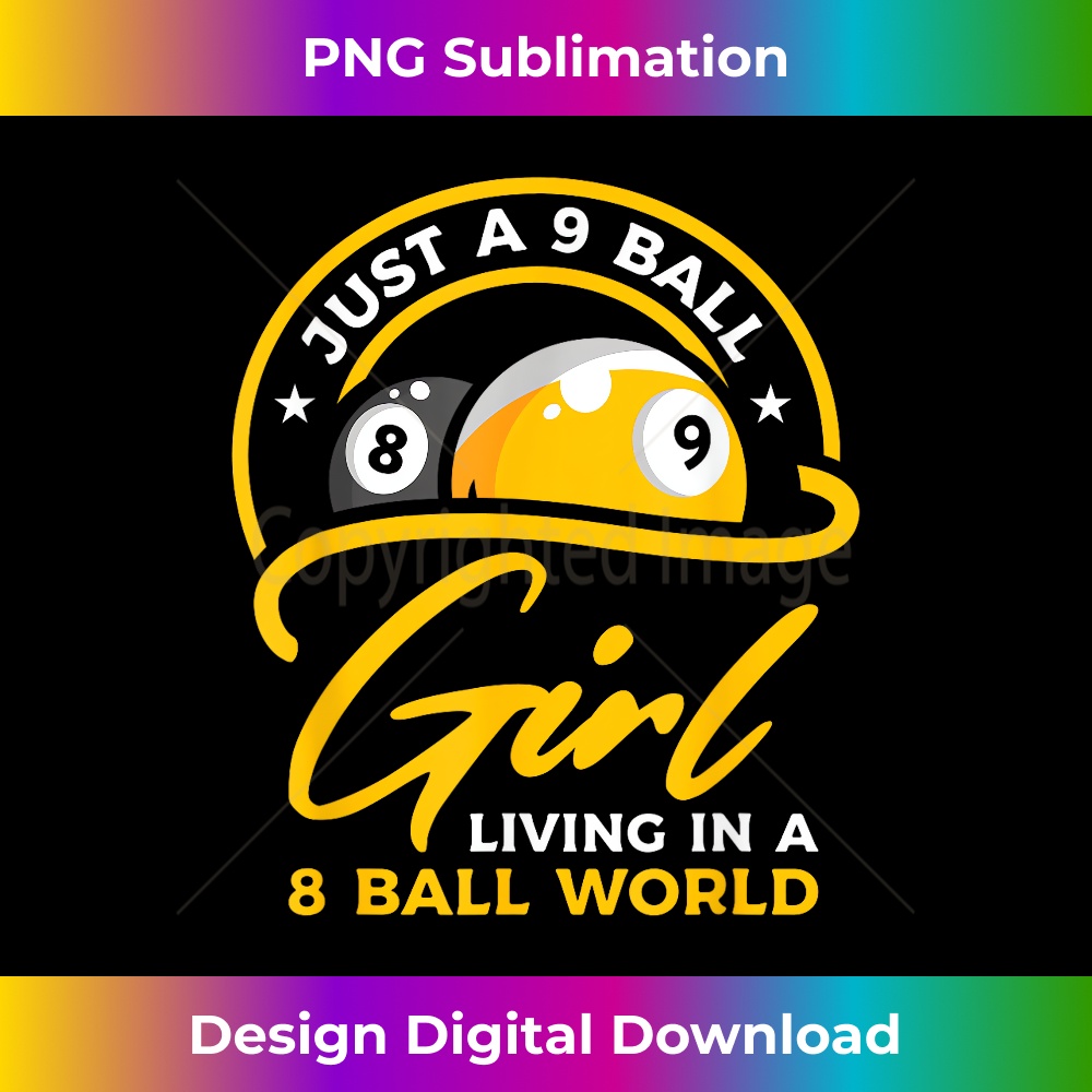 9 Ball Girl Living In 8 Ball World Pool Snooker Billiards - - Inspire ...