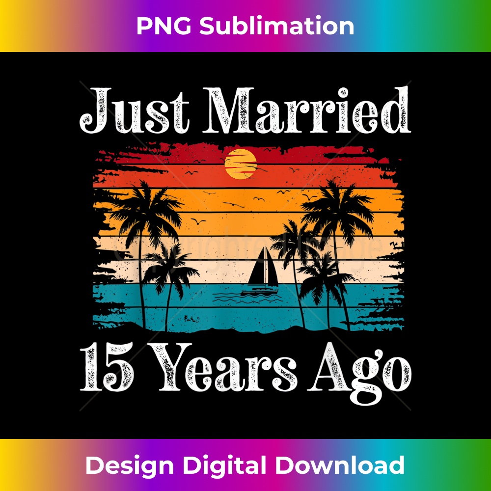 Just Married 15 Year Ago Cruise Beach Matching Couples Funny | Inspire ...