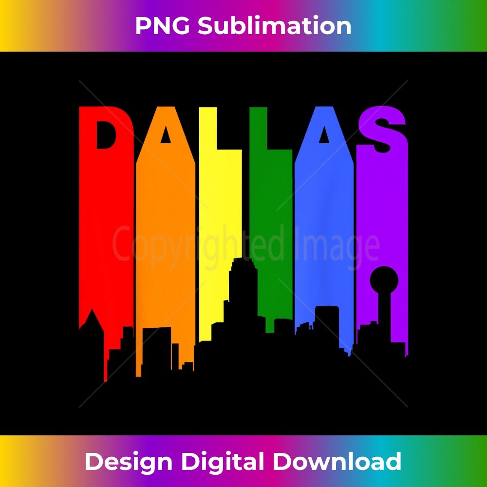 Dallas Texas LGBTQ Gay Pride Rainbow Skyline - High-Quality | Inspire ...