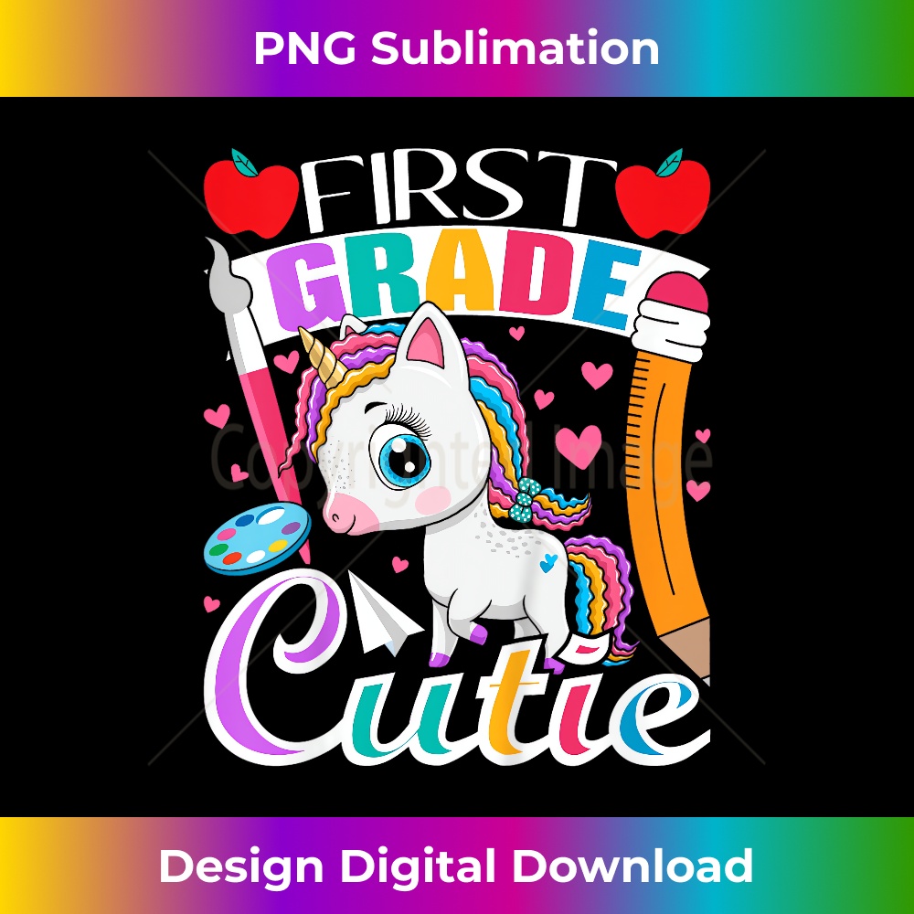 First Grade Cutie - First Day Of School Student Unicorn | Inspire Uplift
