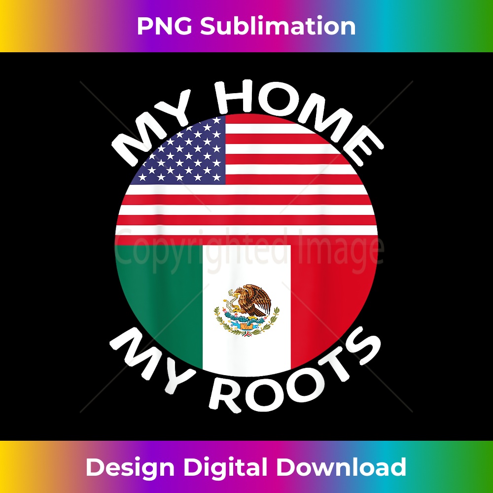 Half Mexican Half American Flag Usa Mexico Roots Heritage 1 | Inspire ...